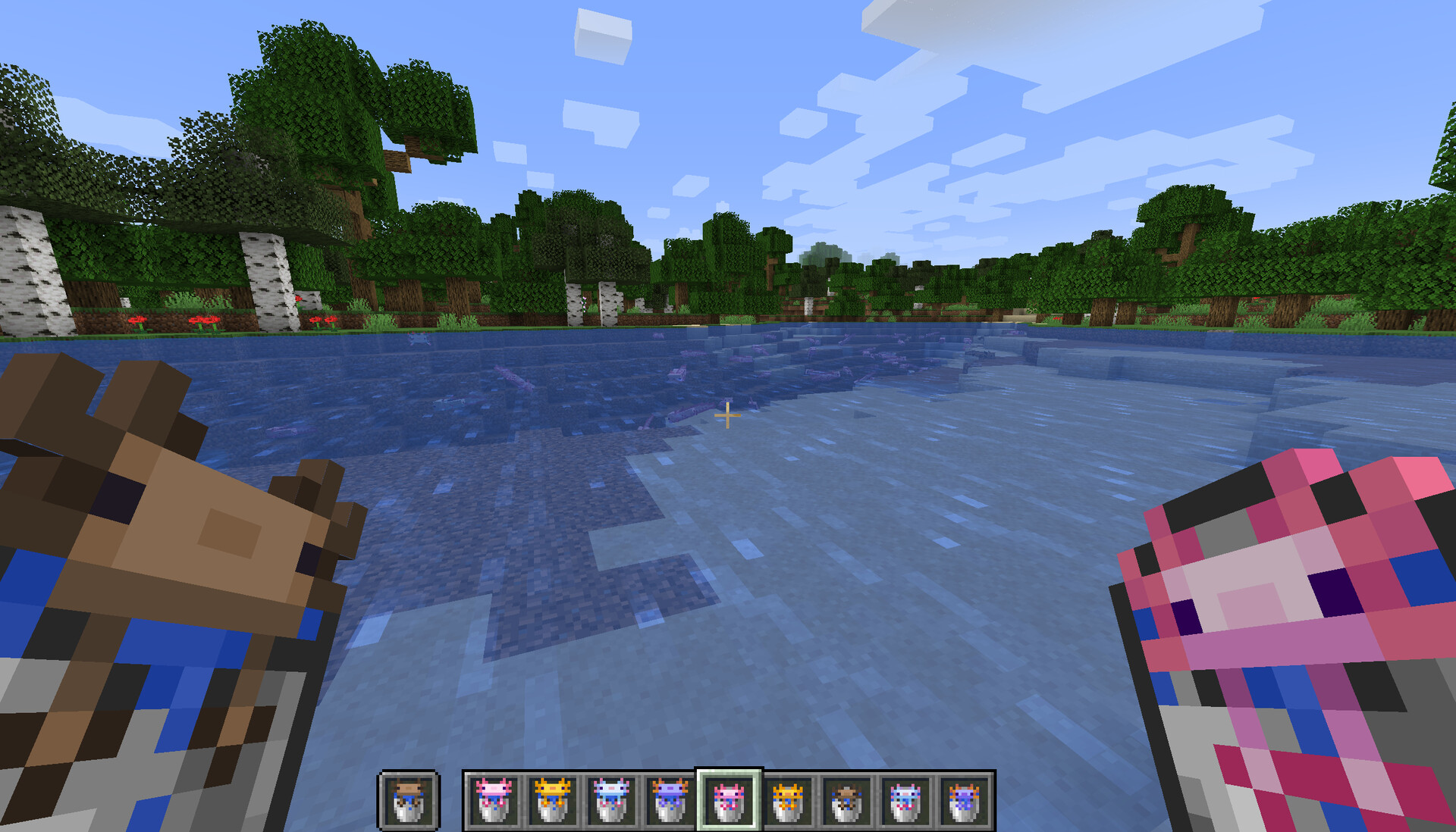 Axolotl Buckets Minecraft Texture Pack