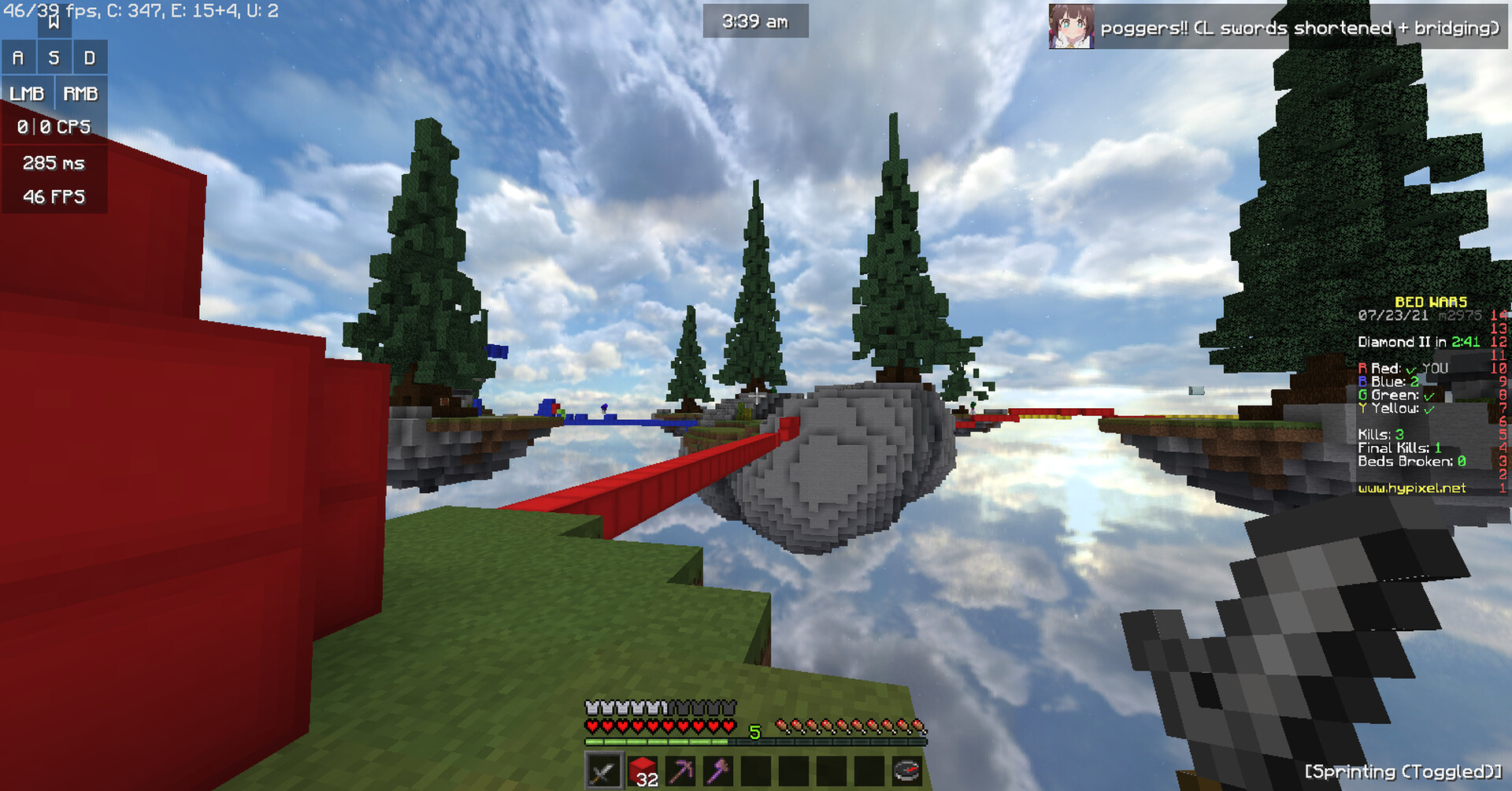 poggers!! (L swords shortened + bridging) [ PvP Texture Pack ] 16x16 ...