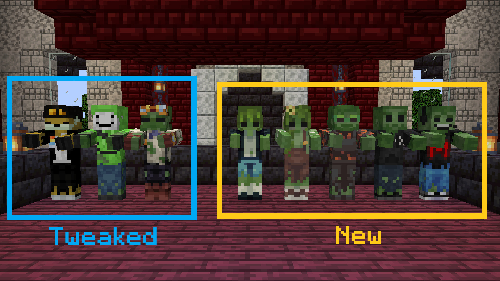 Youtuber Zombies v0.9 (Optifine) Minecraft Texture Pack