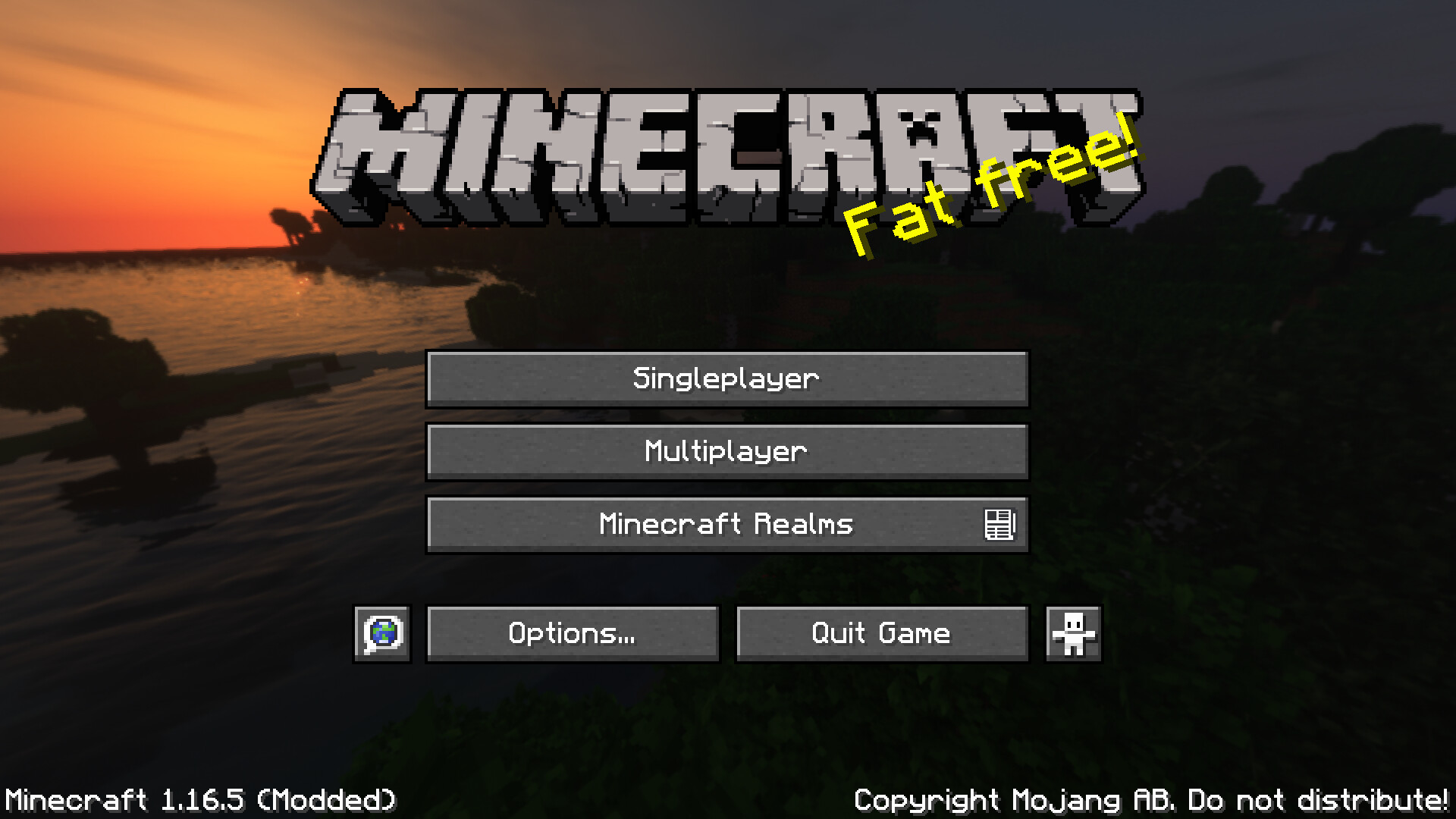 Sunset Menu Screen (Cinematic Version) Minecraft Texture Pack