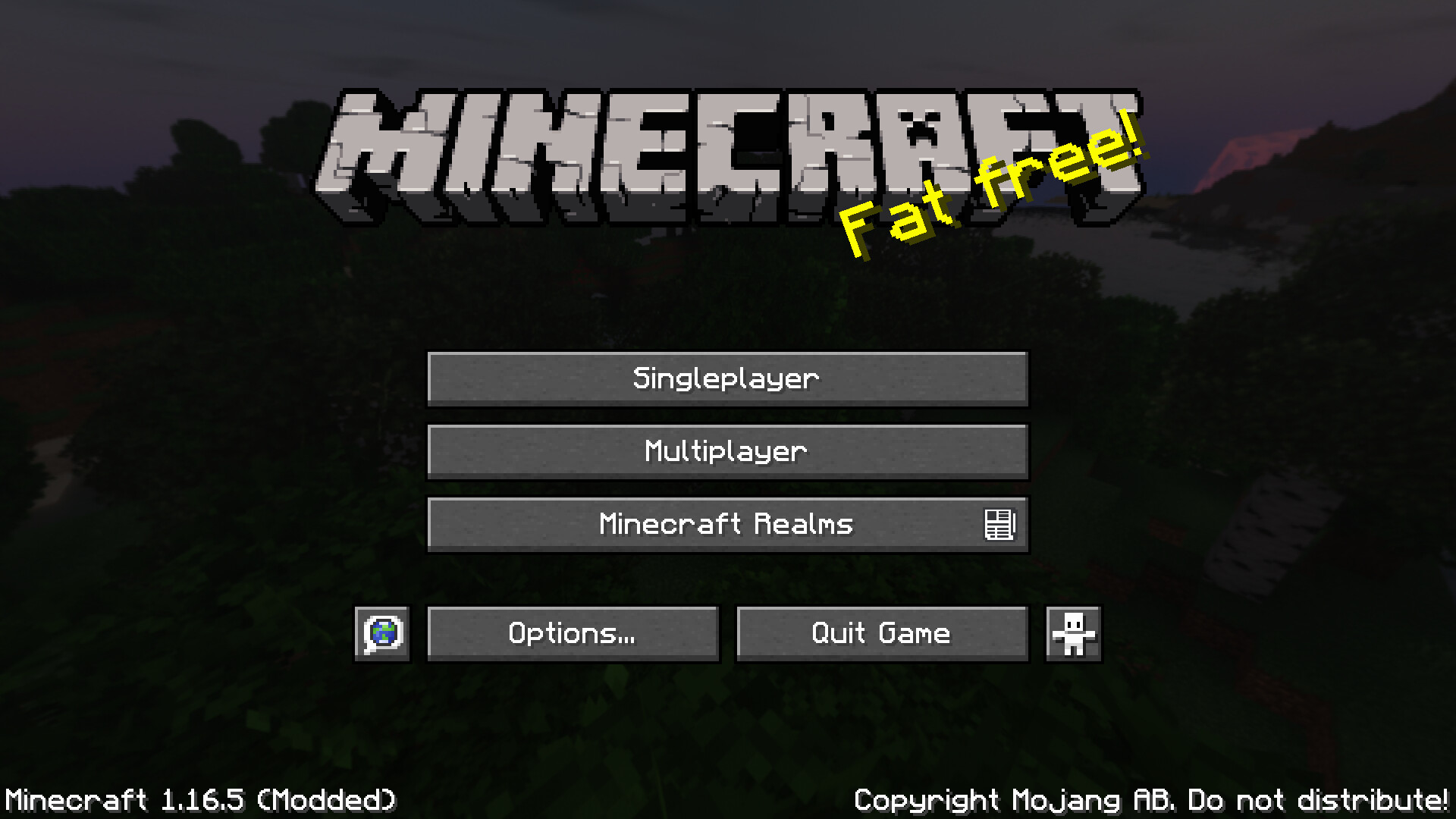 Sunset Menu Screen (Cinematic Version) Minecraft Texture Pack