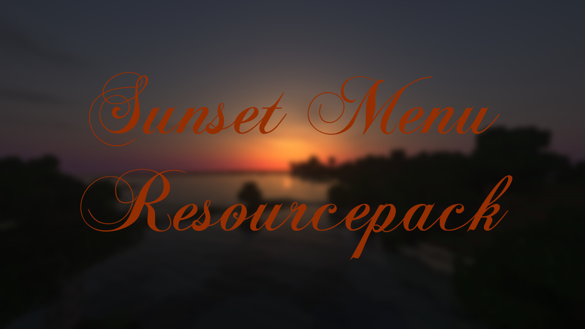 Sunset Menu Screen (Cinematic Version) Minecraft Texture Pack