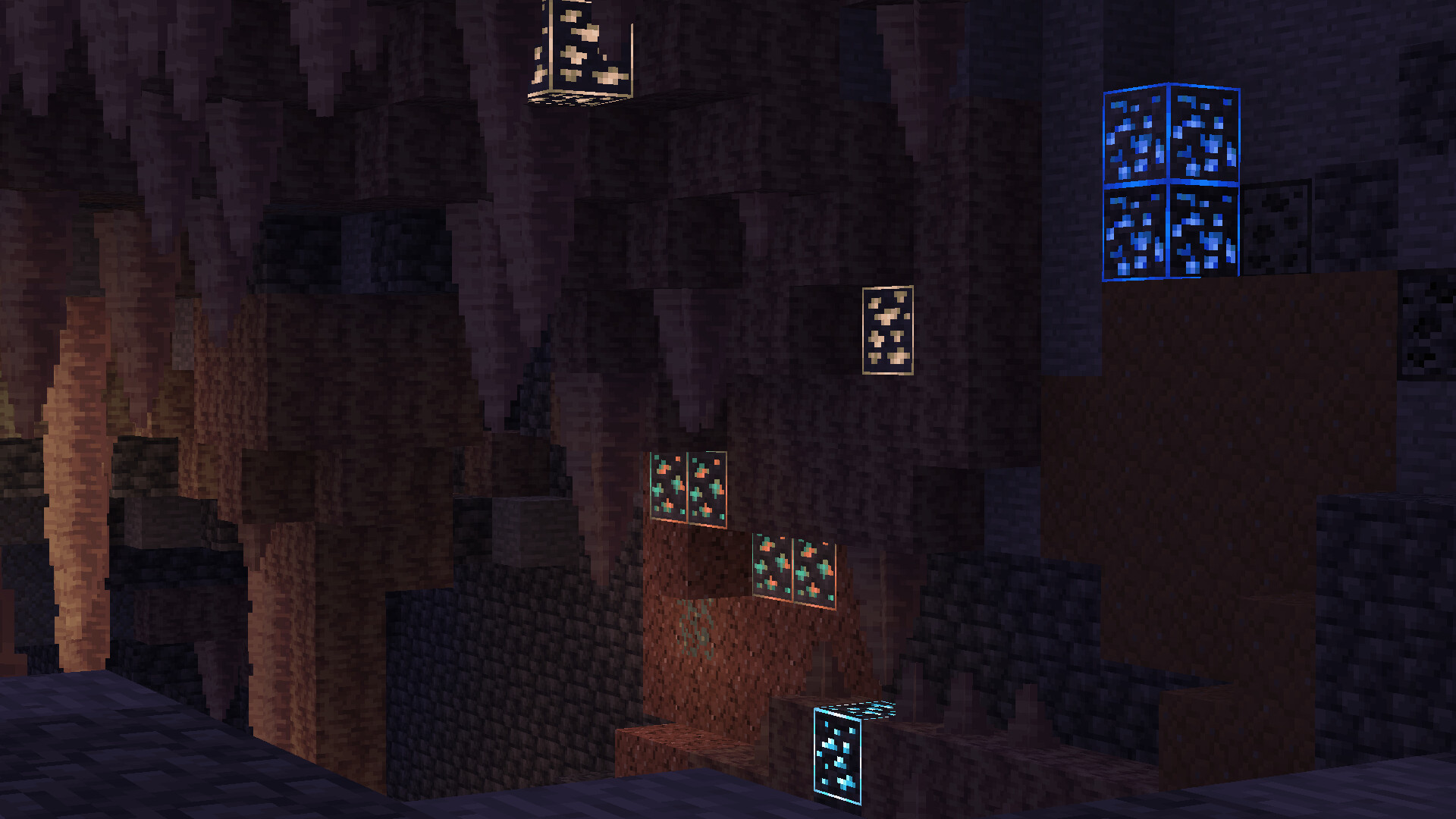 Neon Ores HD 1.18+ (Emissive Ores) Minecraft Texture Pack