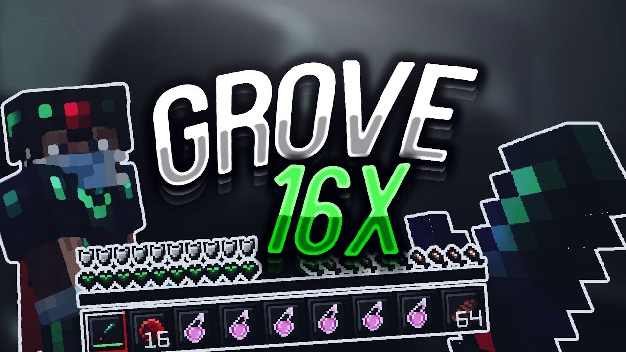 Grove 16x Minecraft PvP/UHC Resource Pack! [1.7-1.8] Minecraft Texture Pack