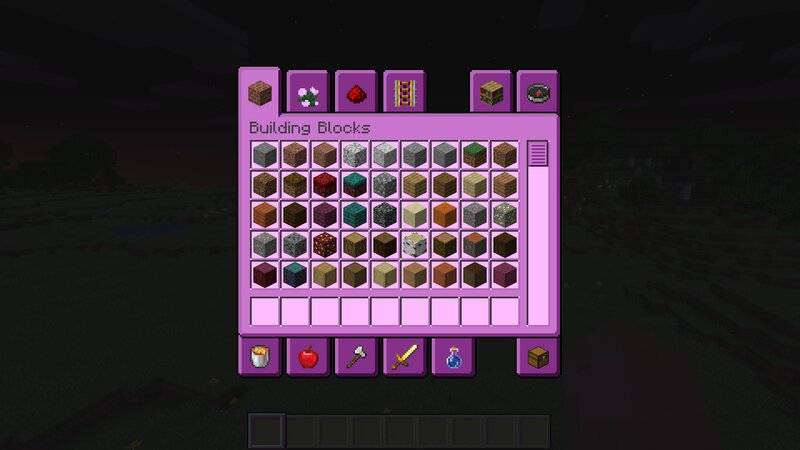 Neon Inventory Minecraft Texture Pack