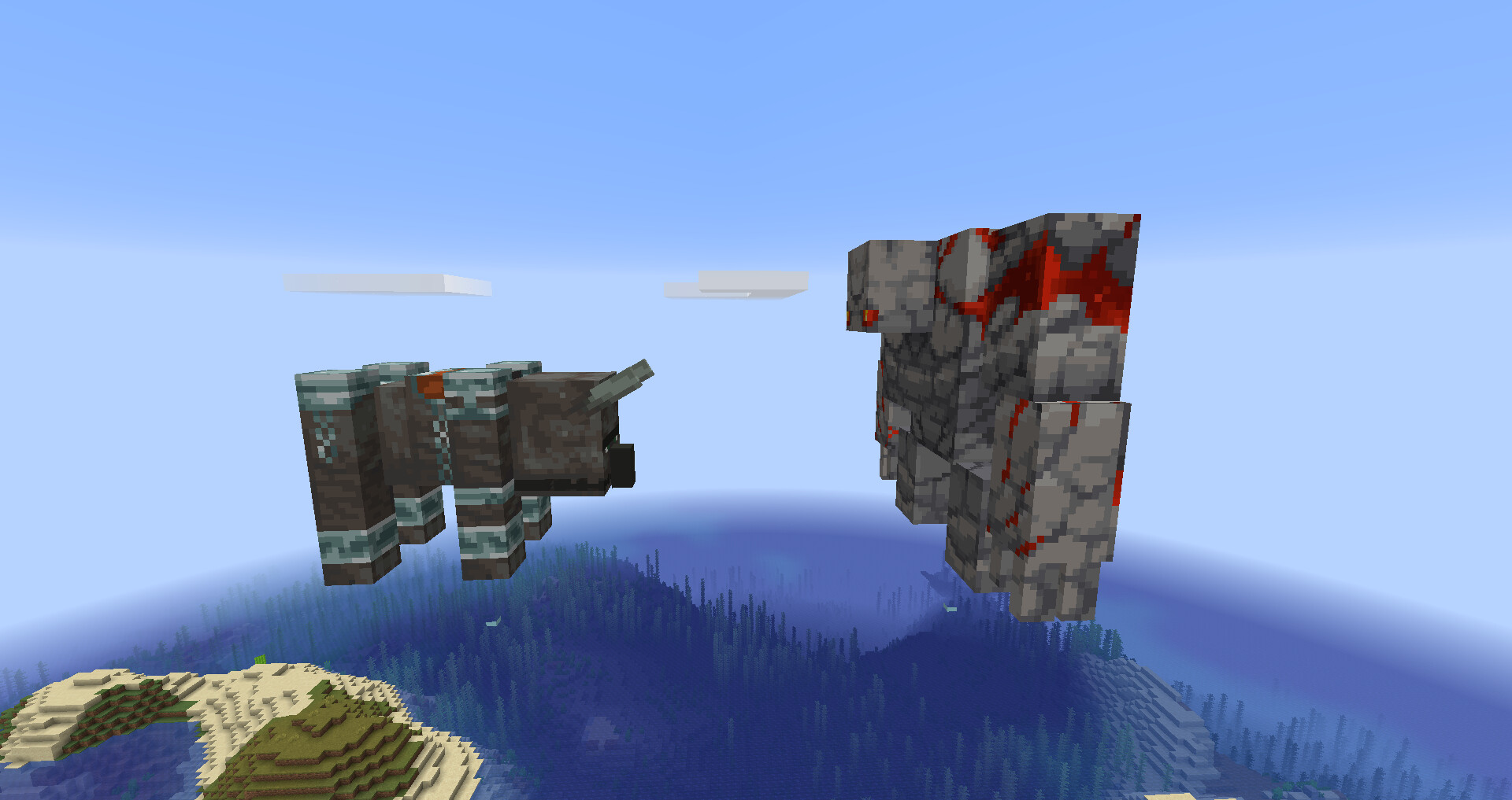 Ravager and Redstone Golem Minecraft Texture Pack