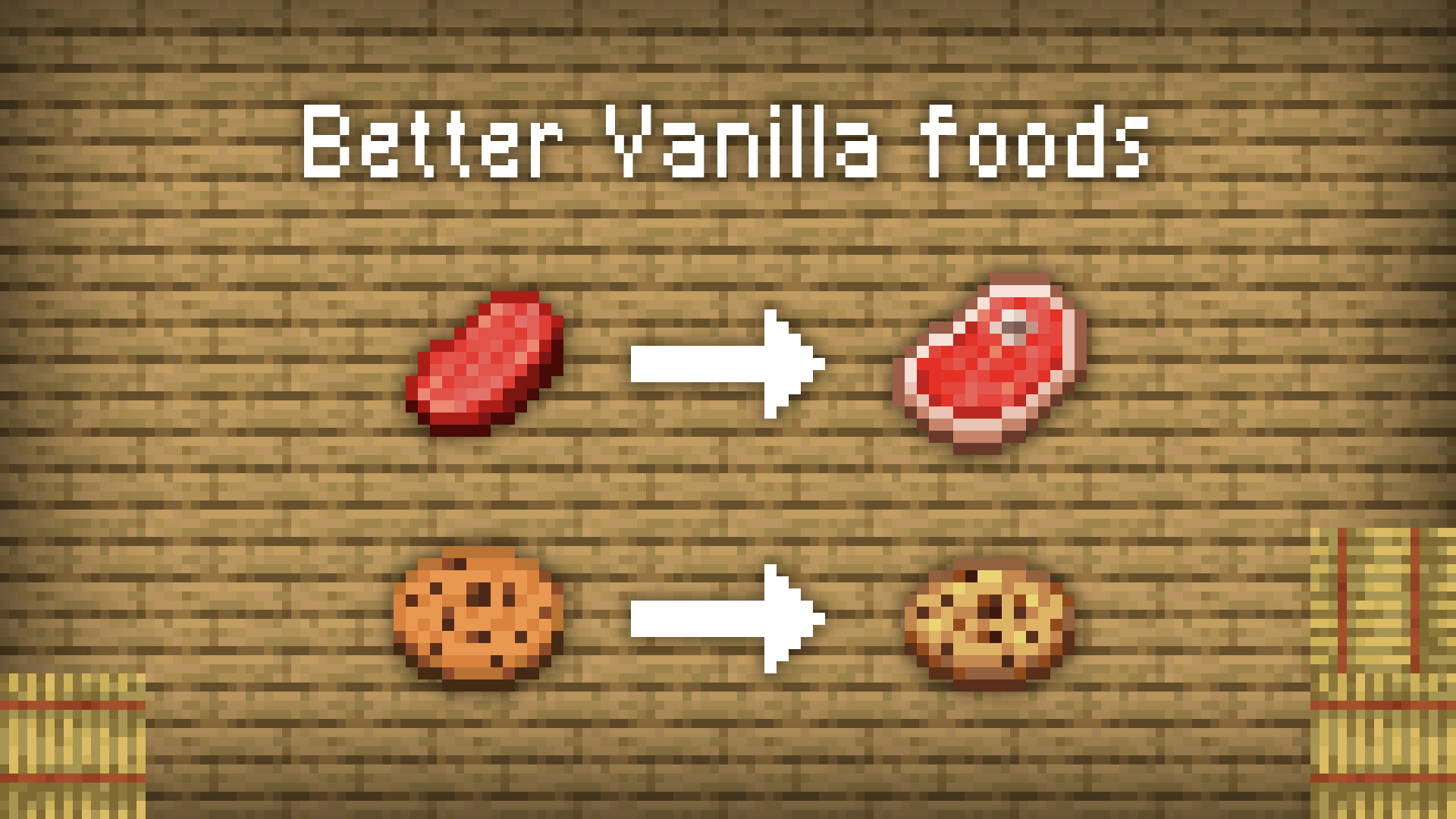 Better Vanilla foods Minecraft Texture Pack