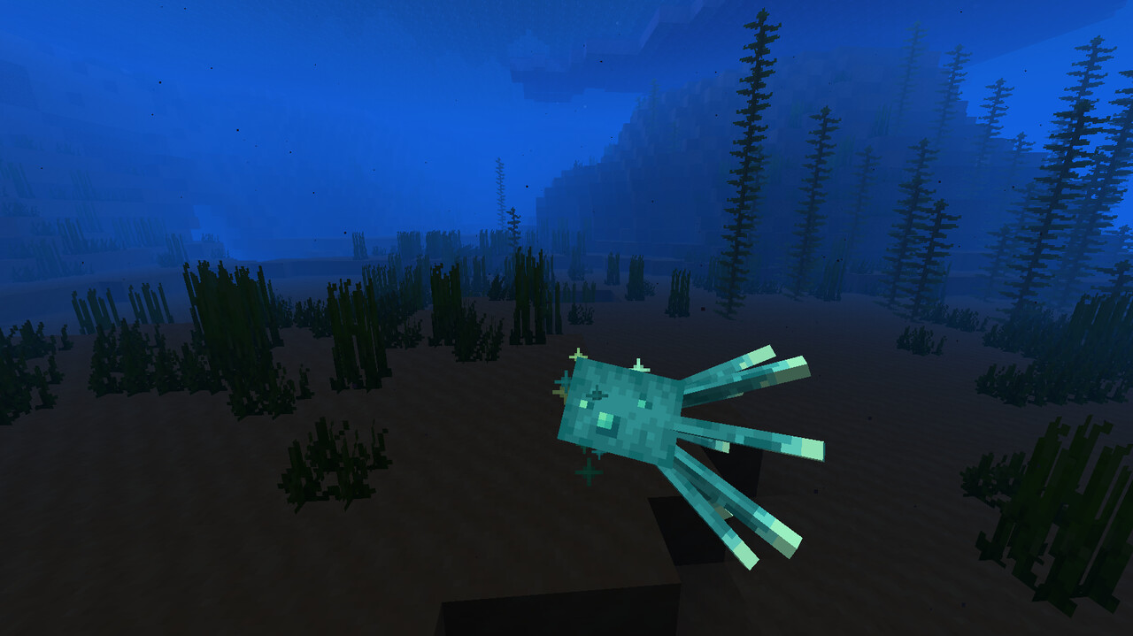 Glowier Squid Minecraft Texture Pack