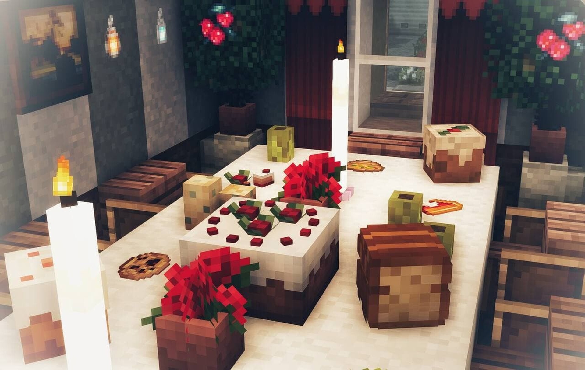 Strawberry Cake - Better Cake Model Minecraft Texture Pack