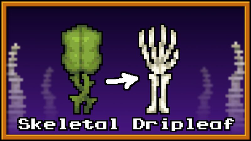 Skeletal Dripleaf Blocks Minecraft Texture Pack