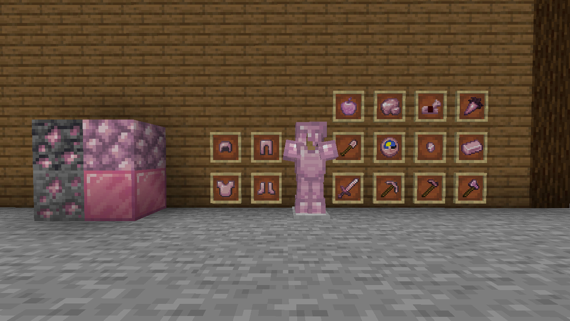 Pink Gold Minecraft Texture Pack