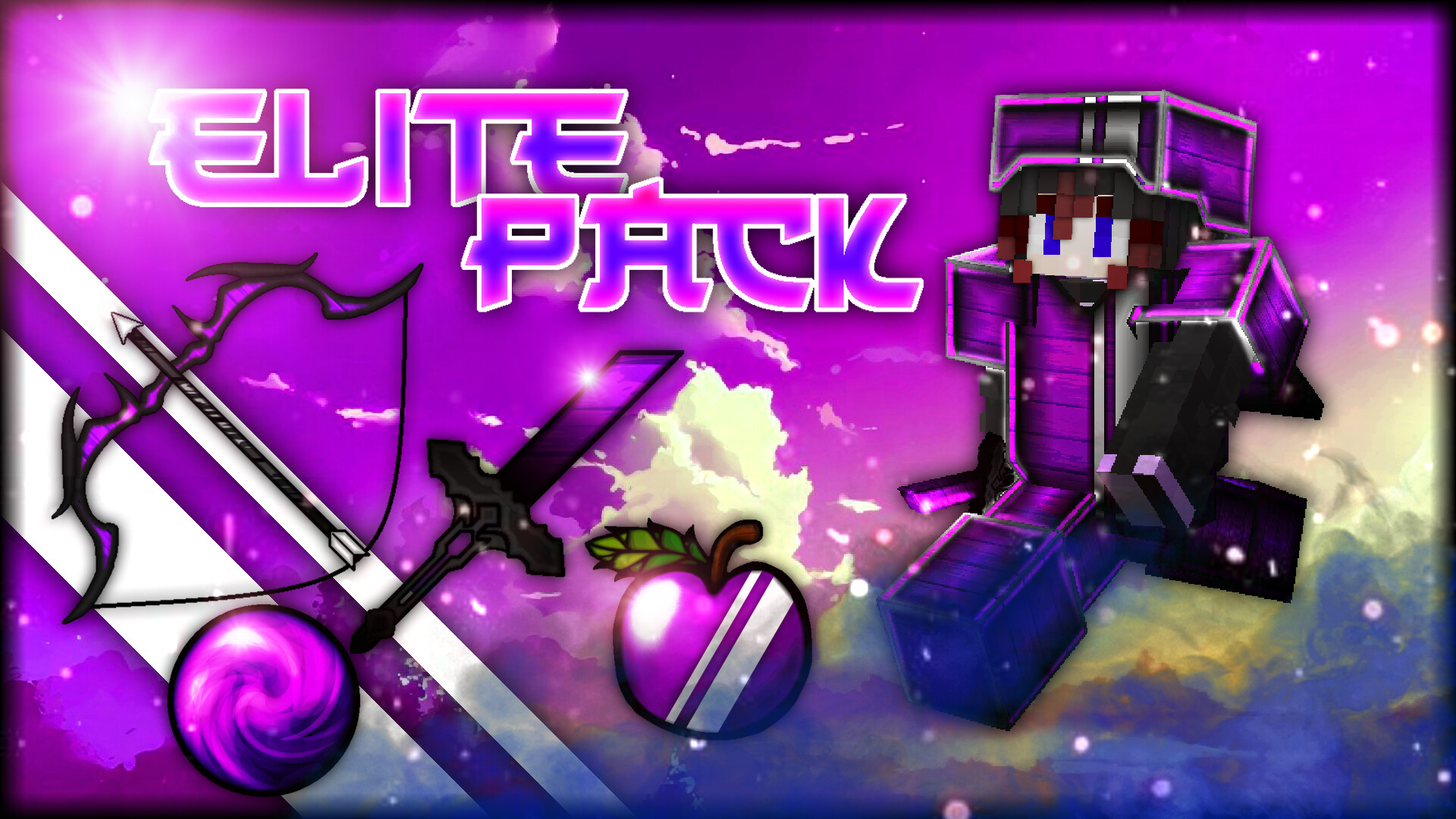 Elite Pack Purple Blue ( x512x ) TexturePack 1.7.10 / 1.8.9 Minecraft ...