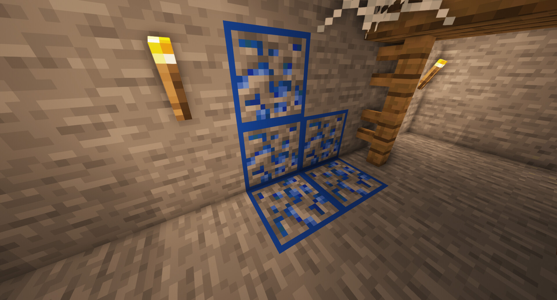 New ores with outlines Minecraft Texture Pack