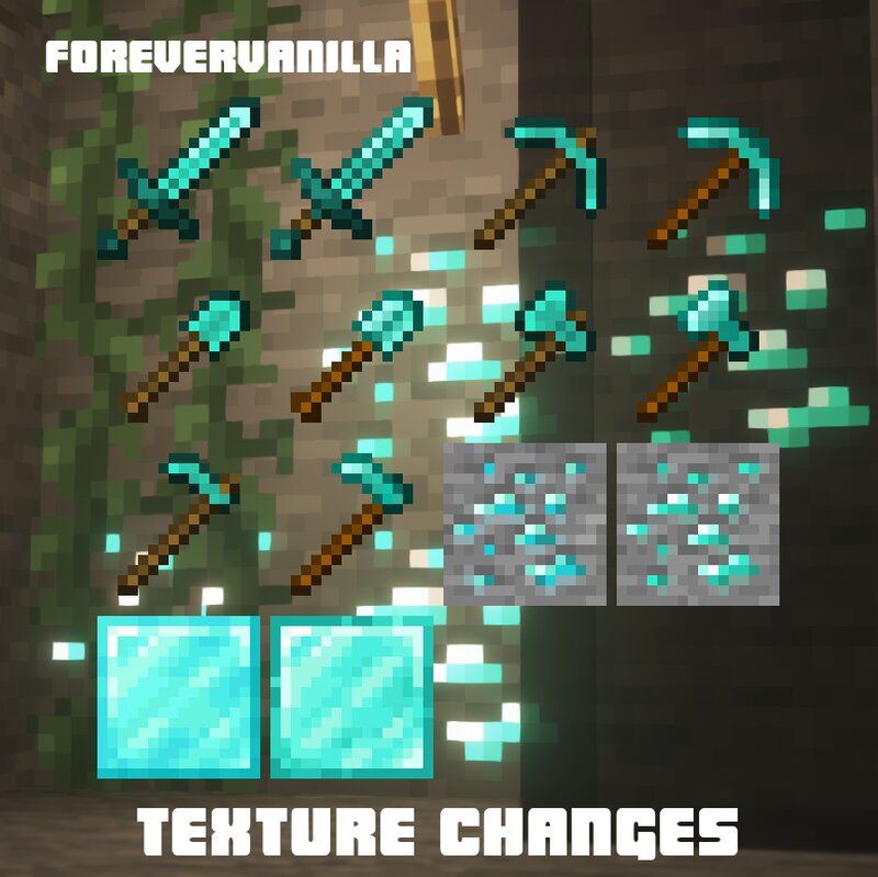 Better diamond (ForeverVanilla) Minecraft Texture Pack