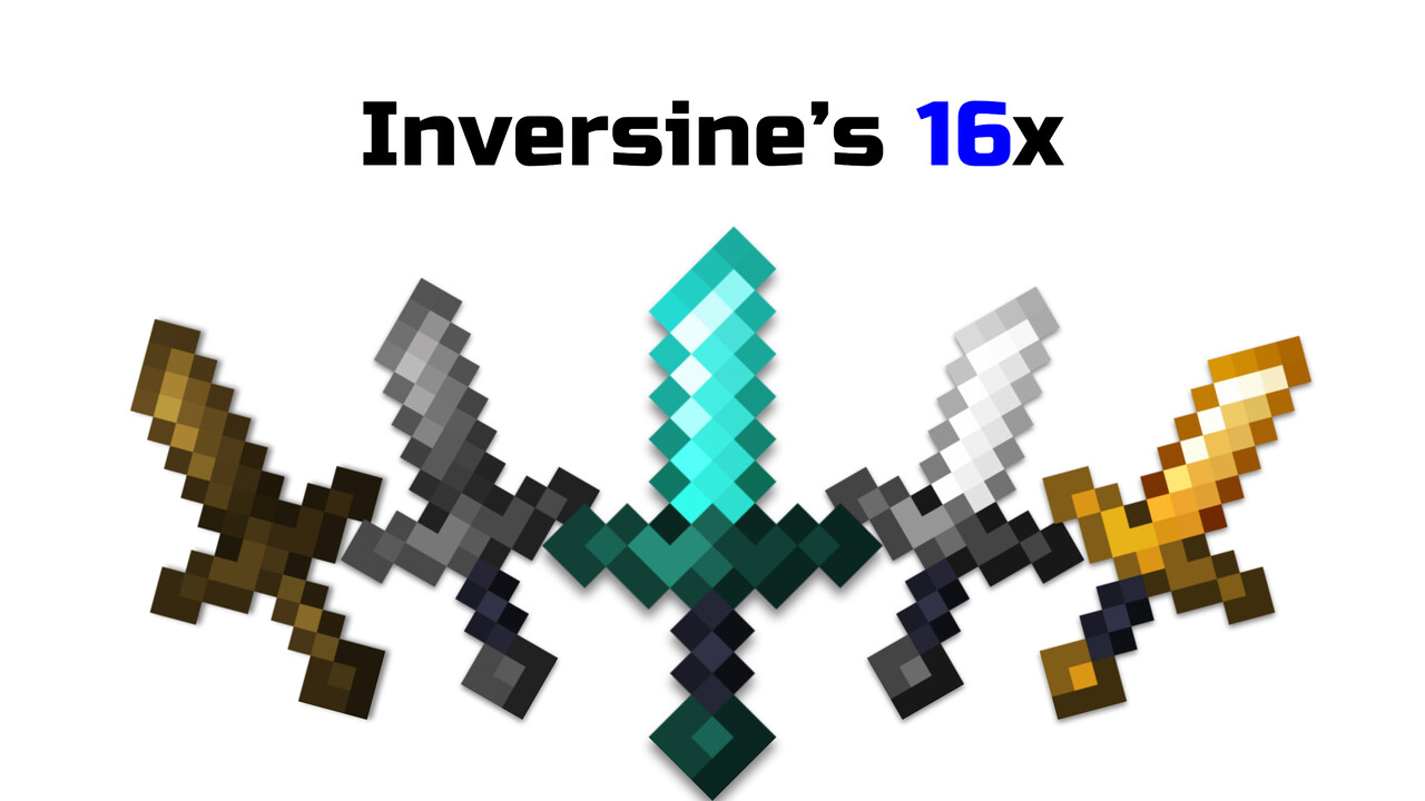 FPS BOOST! 16x Inversine's DEFAULT EDIT TEXTURE PACK Minecraft Texture Pack