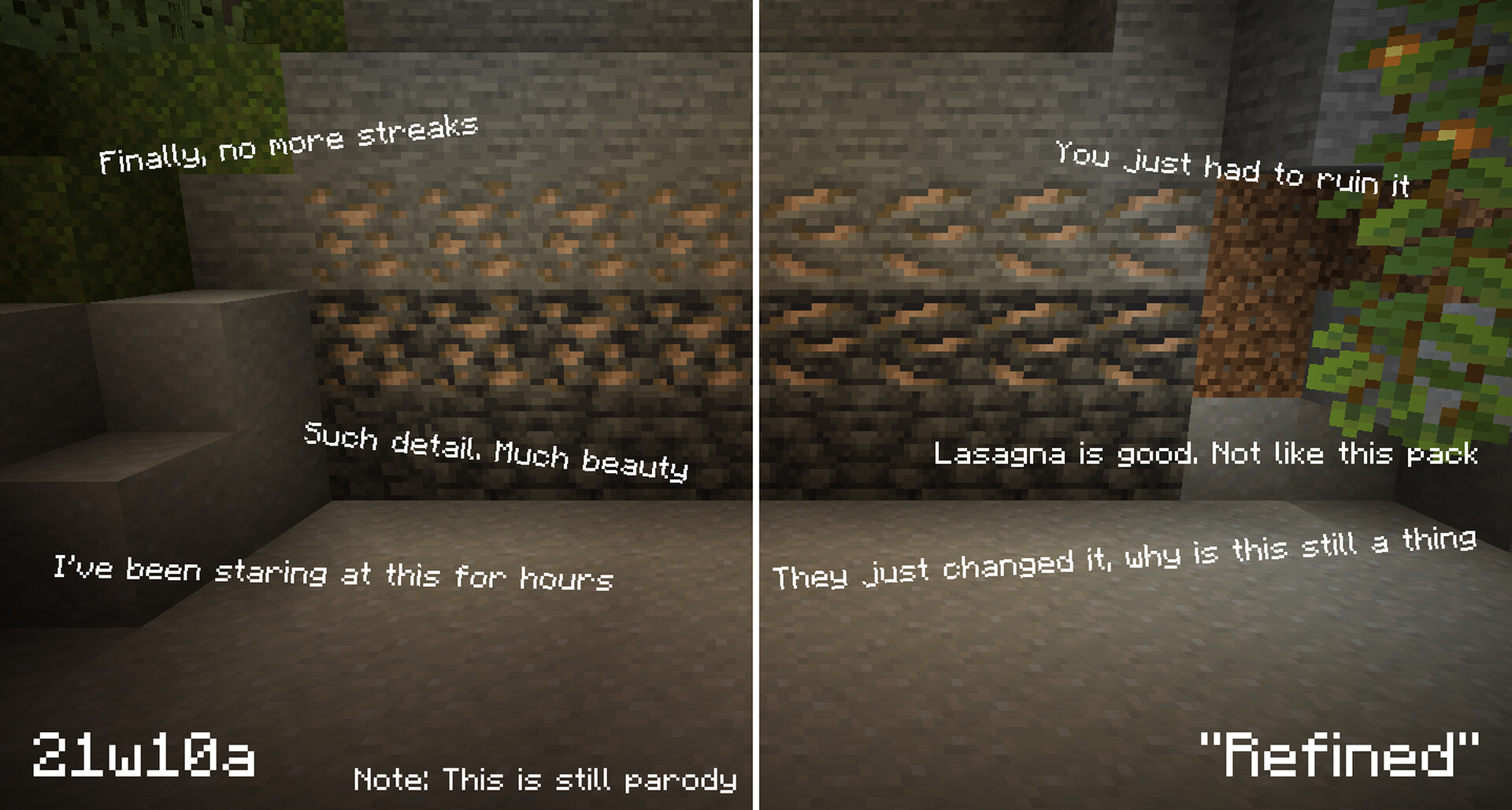 Refined Iron Ore Minecraft Texture Pack