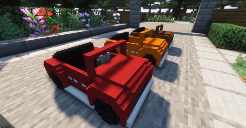 Minecart to Multiple Colorful vehicles !! Minecraft Texture Pack