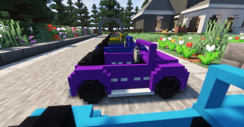 Minecart to Multiple Colorful vehicles !! Minecraft Texture Pack