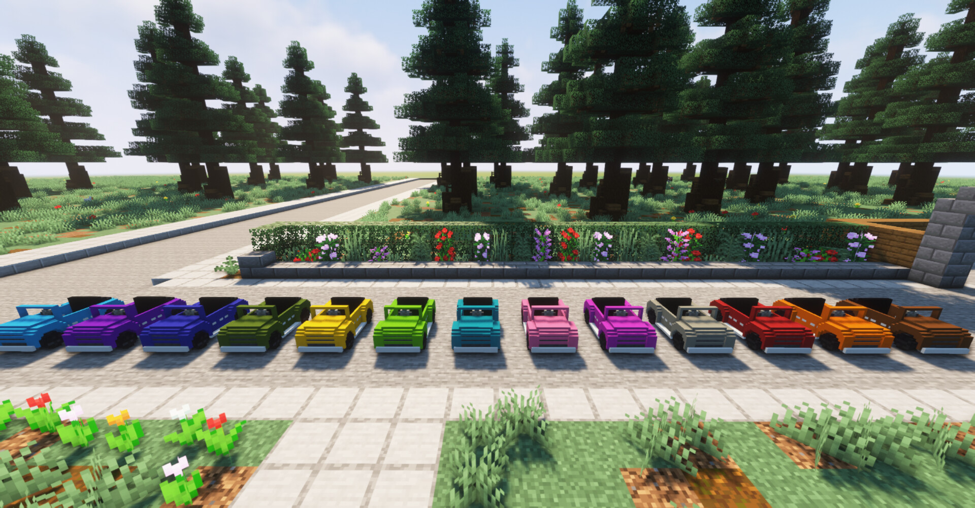 Minecart to Multiple Colorful vehicles !! Minecraft Texture Pack