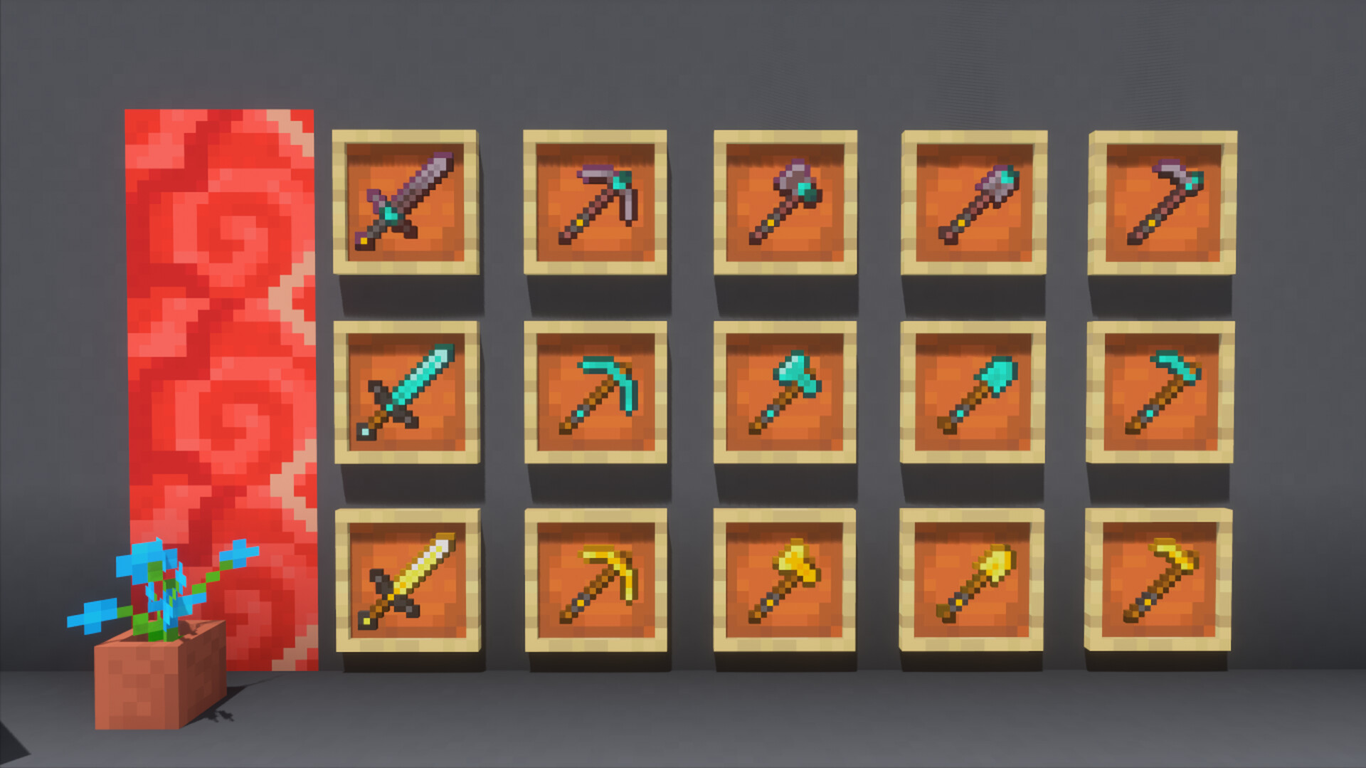 Enhanced Vanilla Tools Minecraft Texture Pack