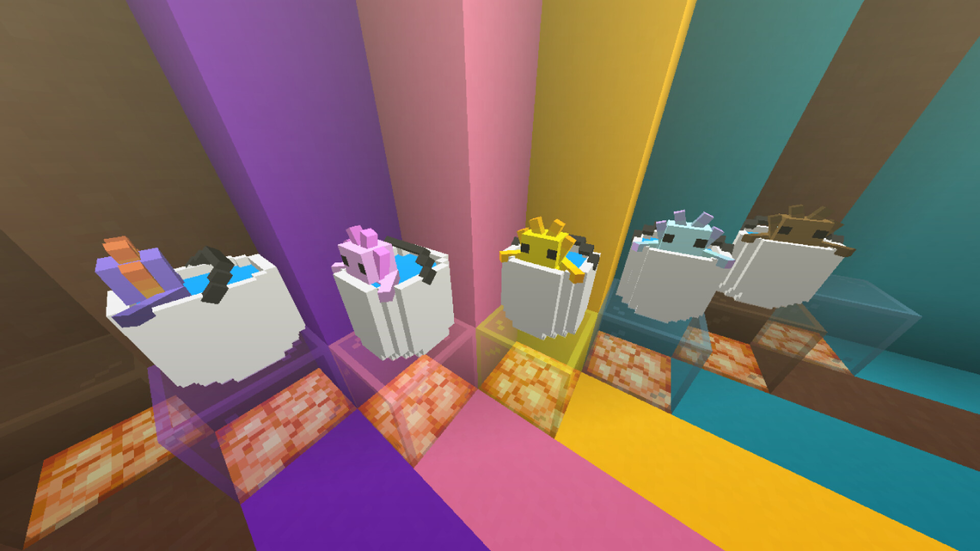 Axolotl 3D bucket Minecraft Texture Pack