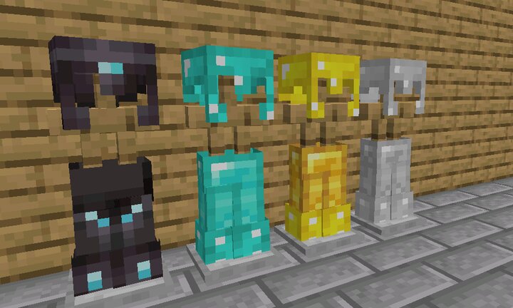 Armor Netherite Style Minecraft Texture Pack