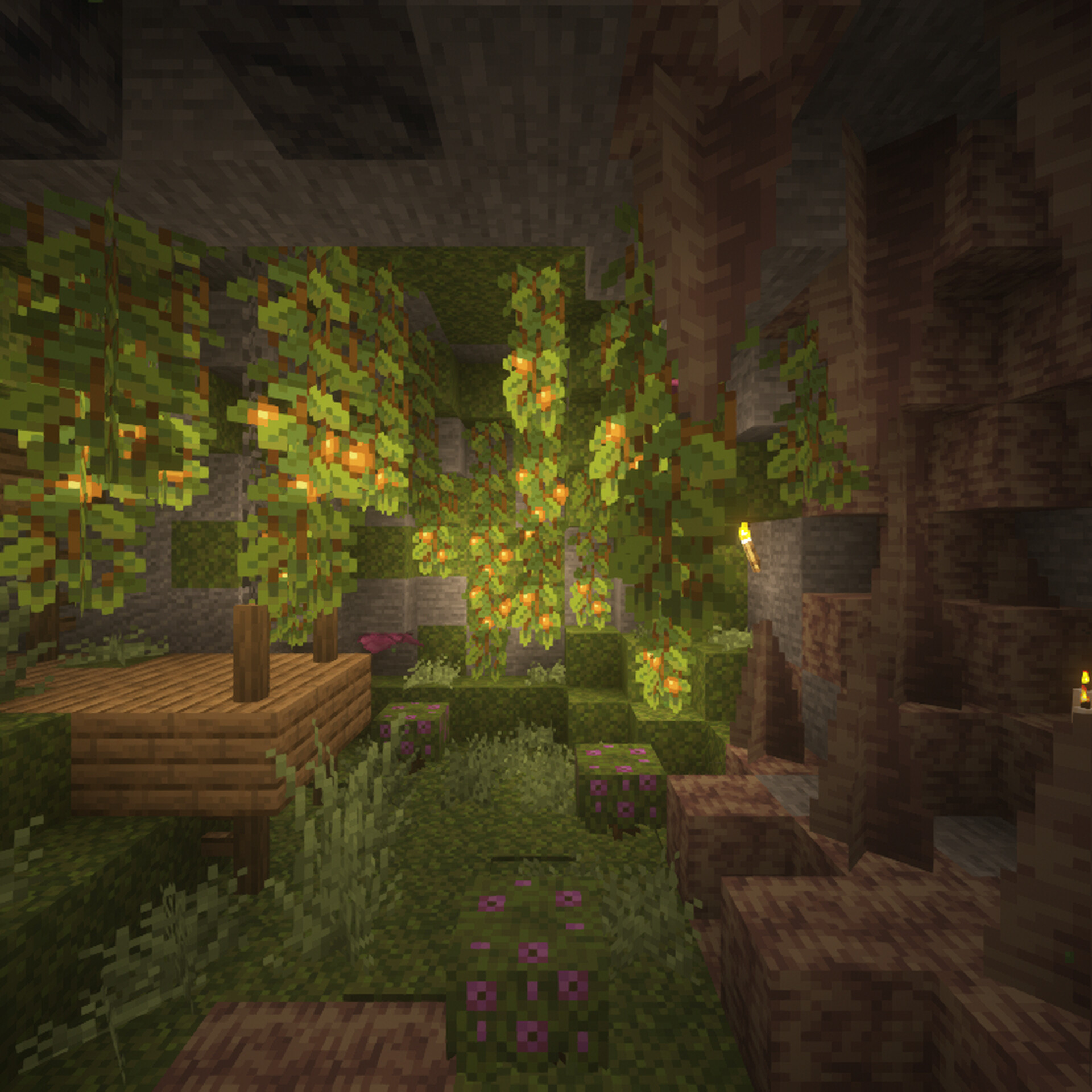 1.17 caves panorama! Minecraft Texture Pack