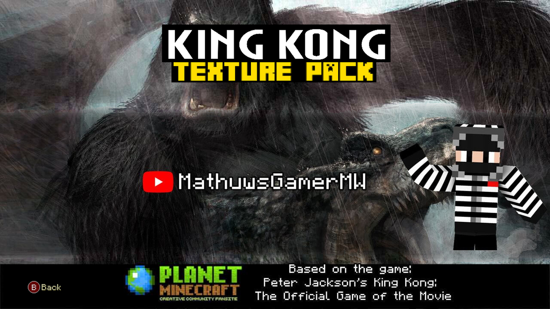 King Kong Texture Pack 32x32 Minecraft Xbox 360 Minecraft Texture Pack