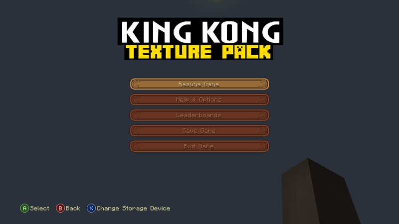King Kong Texture Pack 32x32 Minecraft Xbox 360 Minecraft Texture Pack