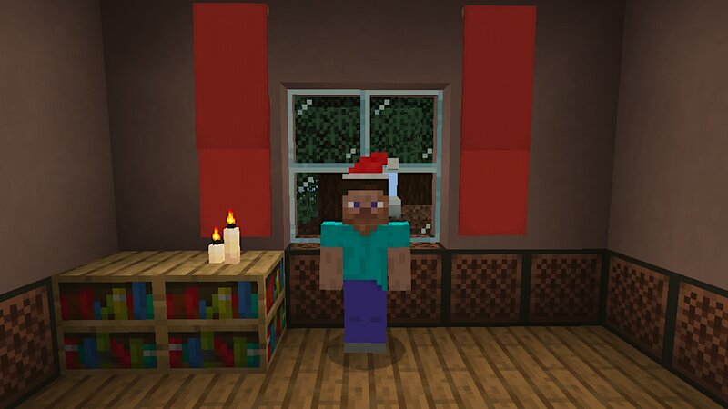 (Bedrock) Christmas Hat Cosmetic Pack Minecraft Texture Pack