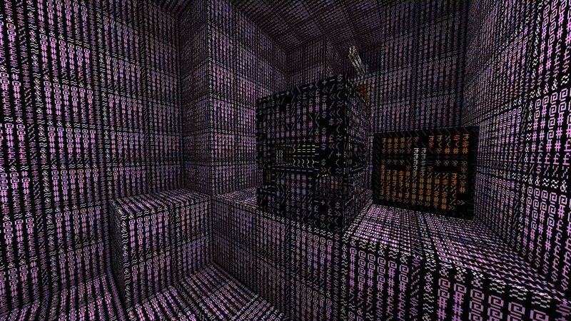 Minecraft but everything is ASCII text Minecraft Texture Pack