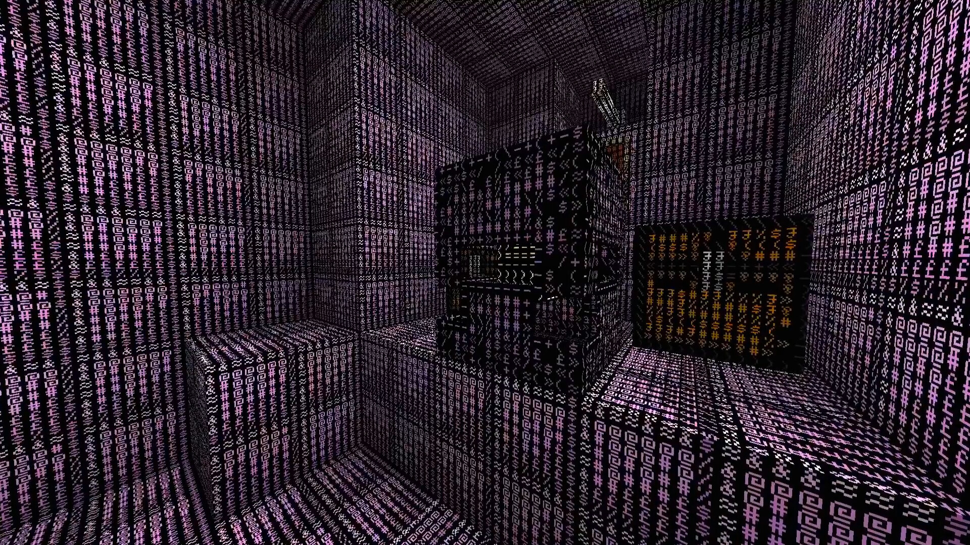 Minecraft but everything is ASCII text Minecraft Texture Pack