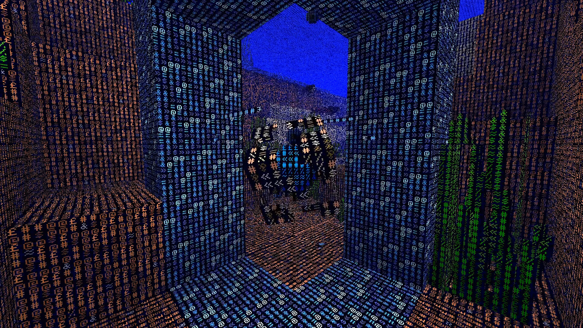 Minecraft but everything is ASCII text Minecraft Texture Pack