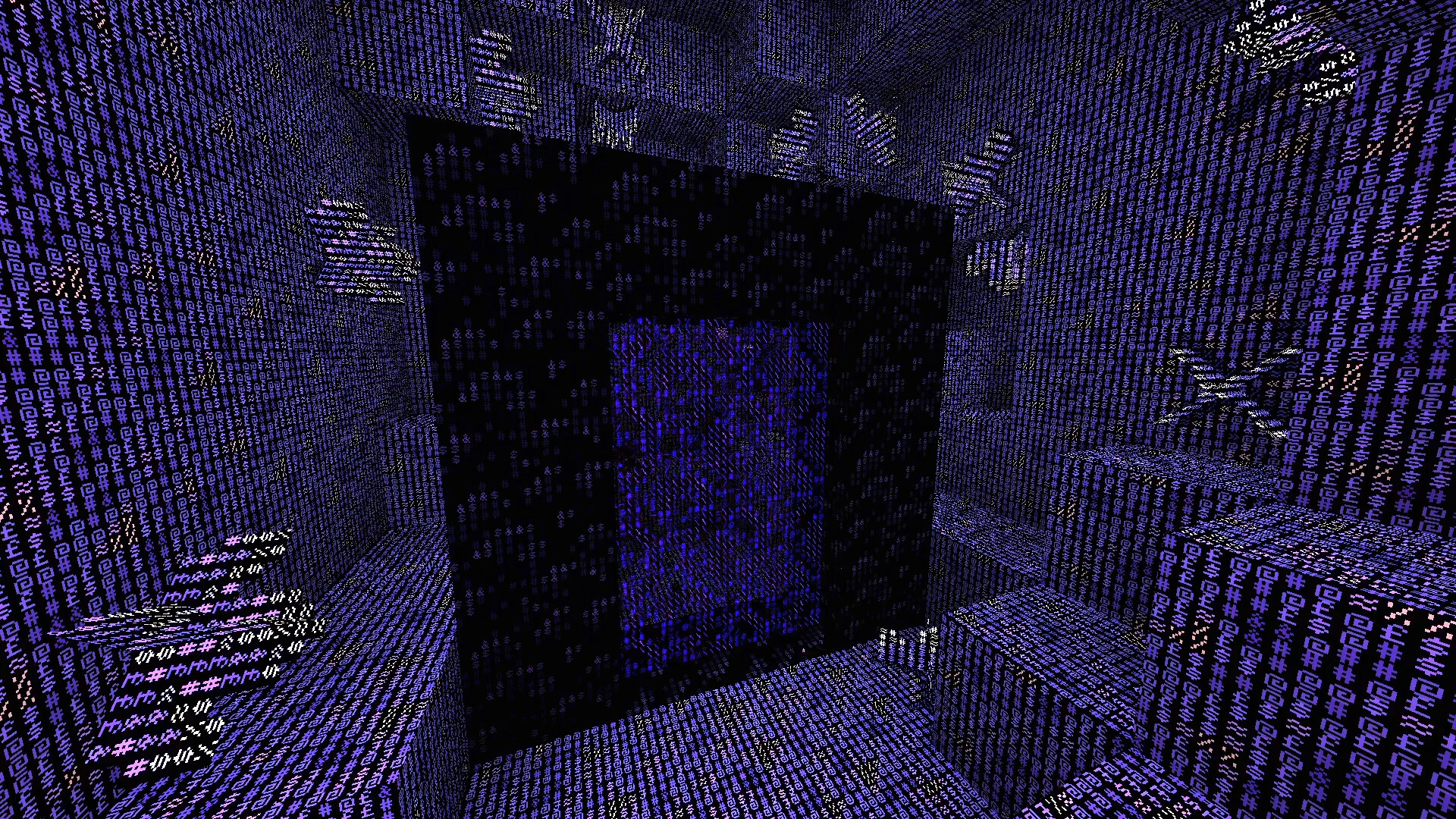 Minecraft but everything is ASCII text Minecraft Texture Pack