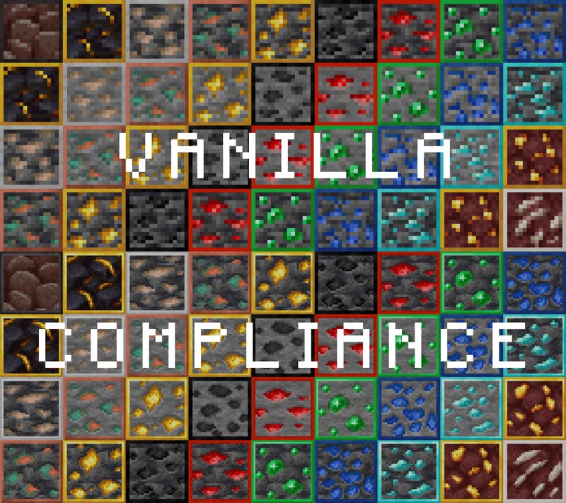 Ore Borders (works with any resource pack) Minecraft Texture Pack