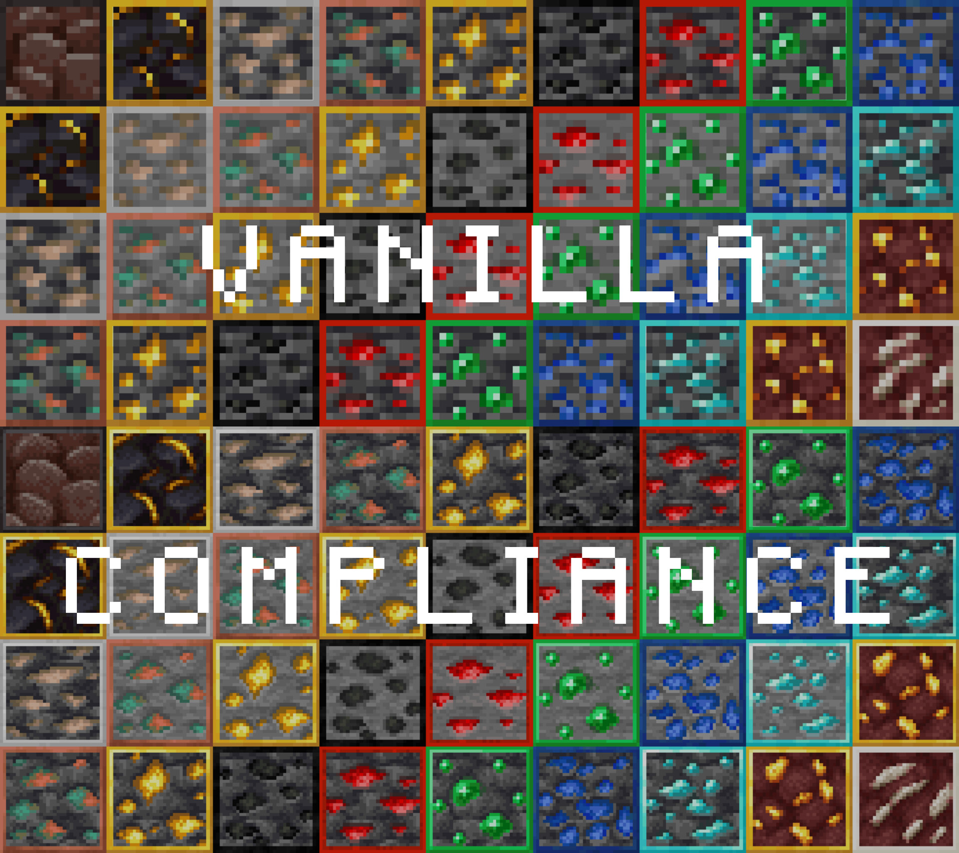 Ore Borders (works with any resource pack) Minecraft Texture Pack