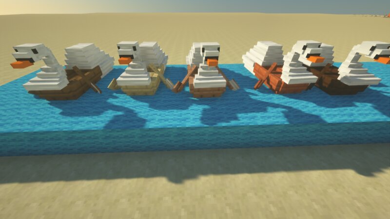 Swan Boat Minecraft Texture Pack