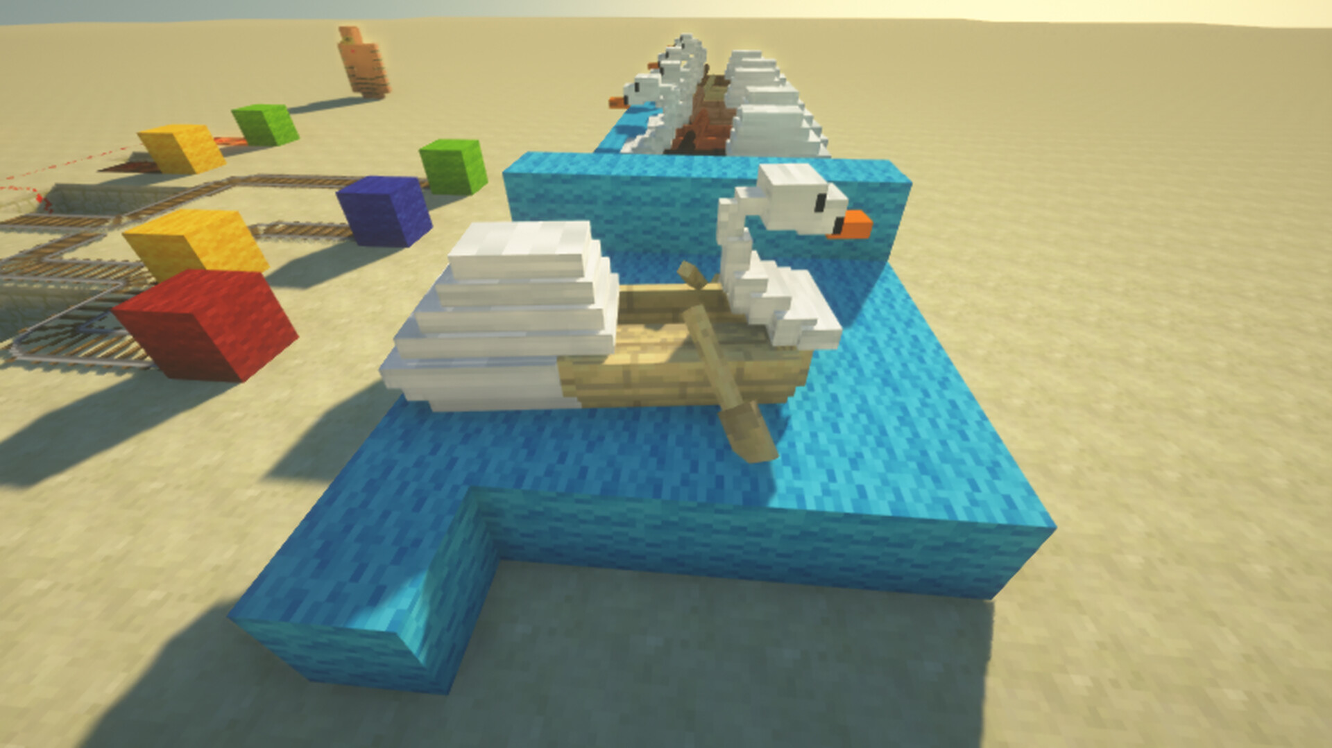 Swan Boat Minecraft Texture Pack