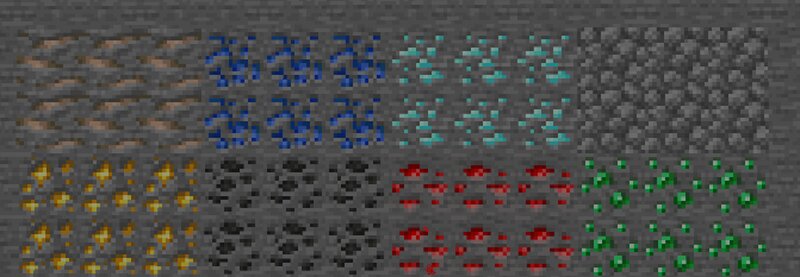 21w08b ores Minecraft Texture Pack