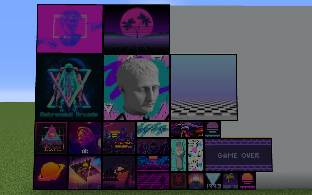 Synthwave Texture Pack (now for 1.17+) Minecraft Texture Pack