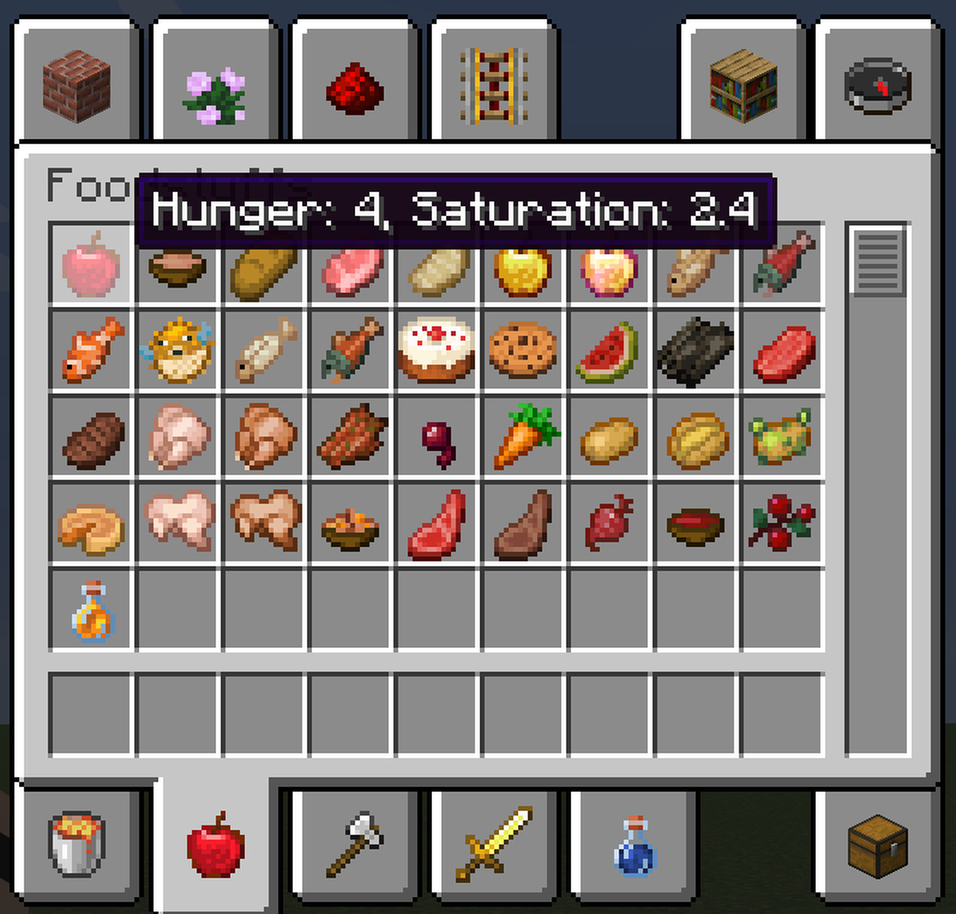 Hunger Helper (Advanced) Minecraft Texture Pack