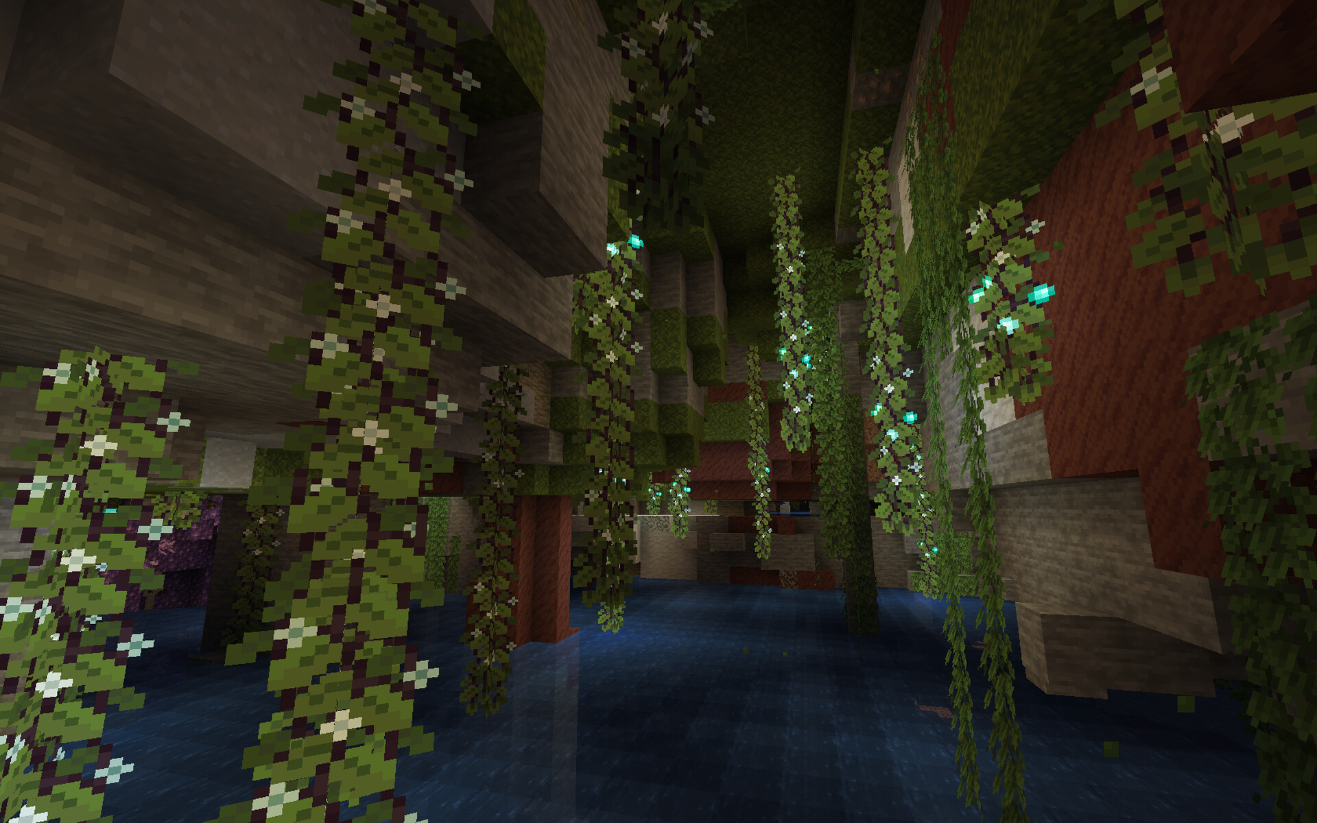 Flowering Azure Berries [Glow Berries] Minecraft Texture Pack