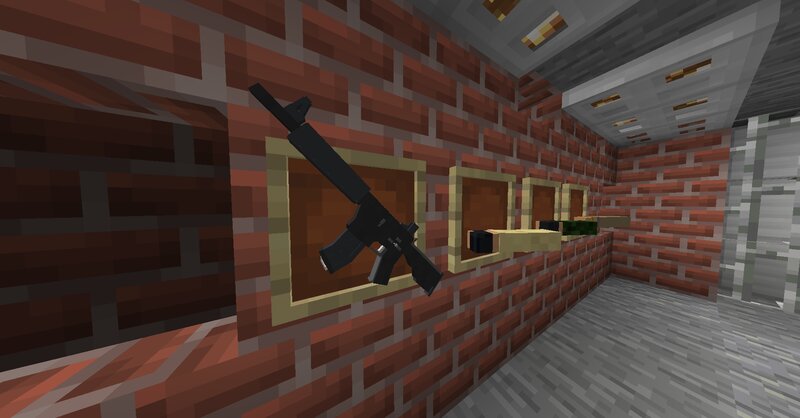 3D gun M4A1 w. hands 1.20.2/1.20.1/1.20/1.19.2/1.19.1/1.19/1.18/1.17.1 ...