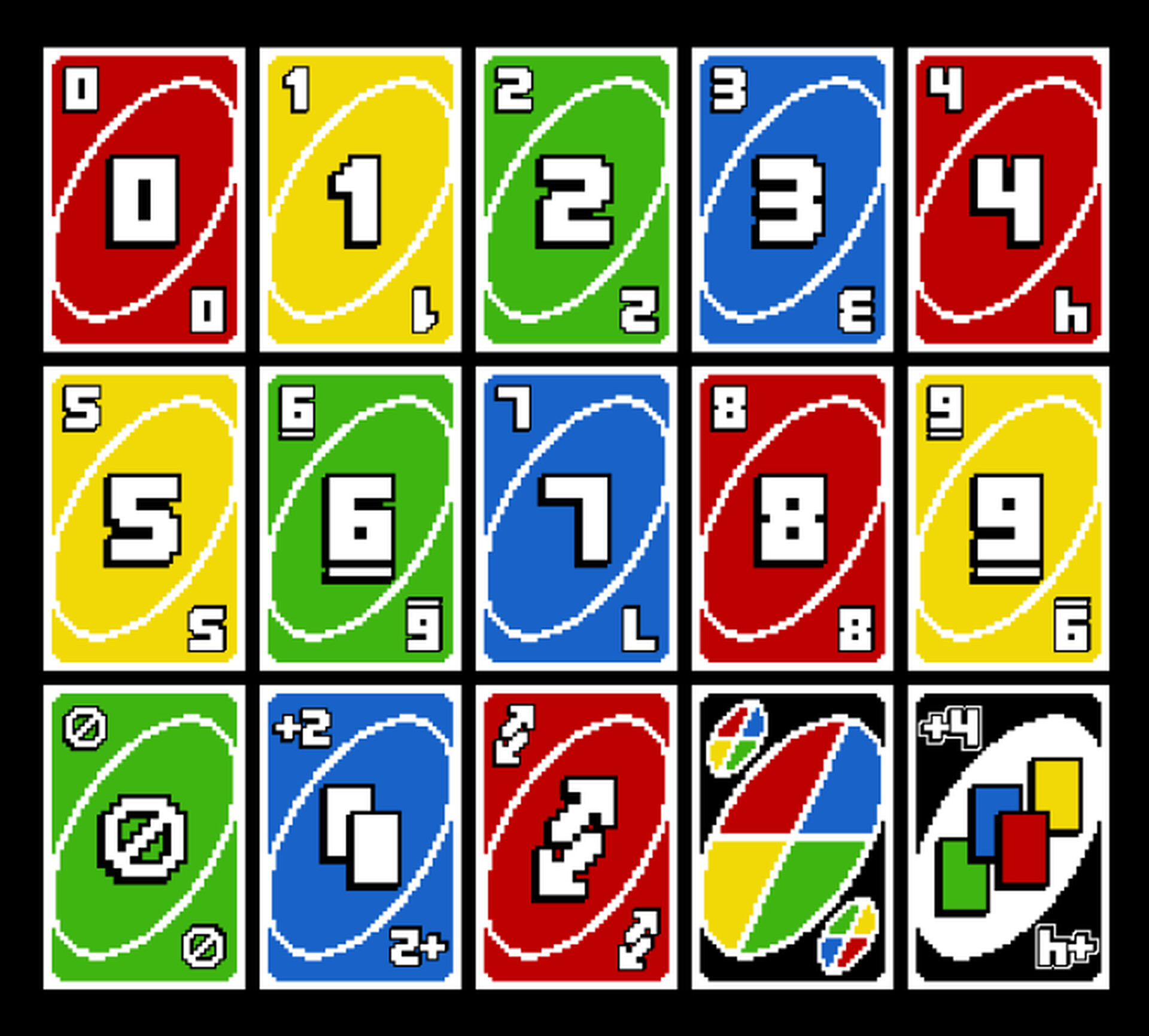 Uno cards Minecraft Texture Pack