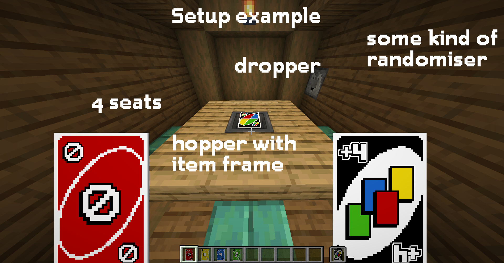 Uno cards Minecraft Texture Pack