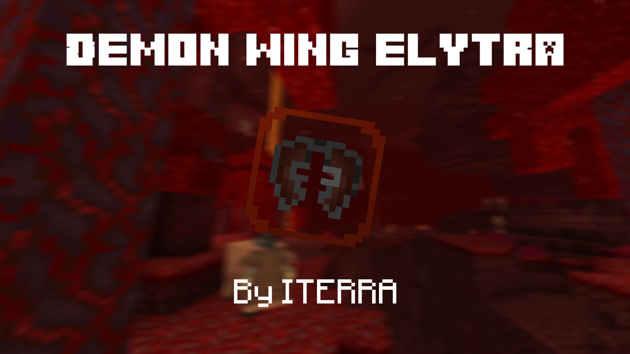Demon Wing Elytra Minecraft Texture Pack
