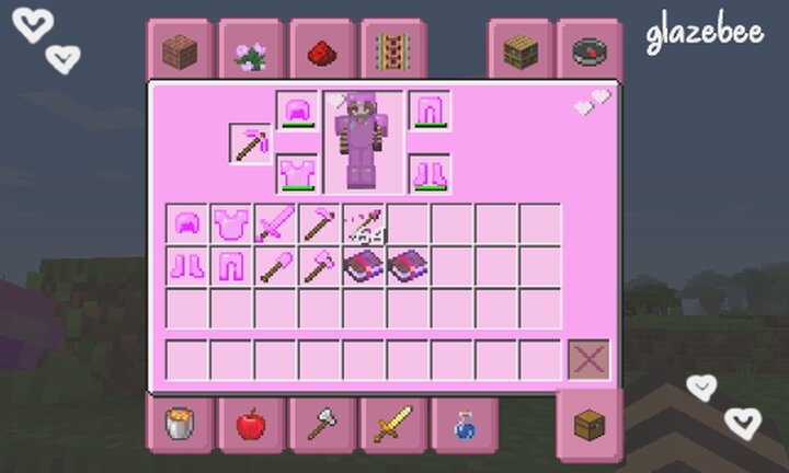 Glazebee's Cute Pink GUI Minecraft Texture Pack