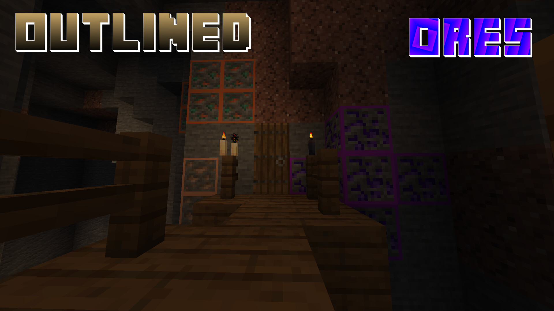 Outlined Ores!! (for Minecraft 1.17 - for PC) Minecraft Texture Pack