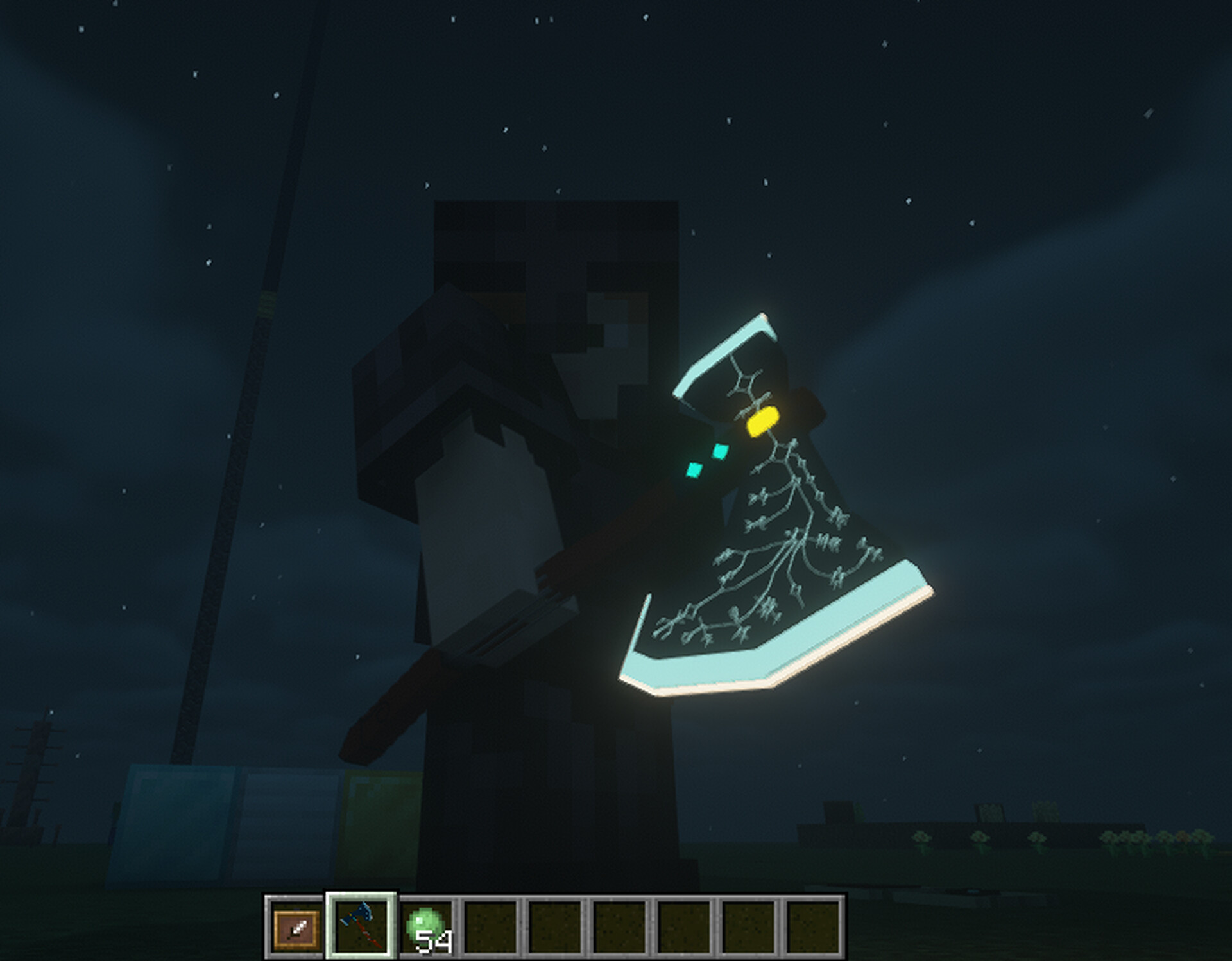 Kratos Leviathan Axe Minecraft Texture Pack