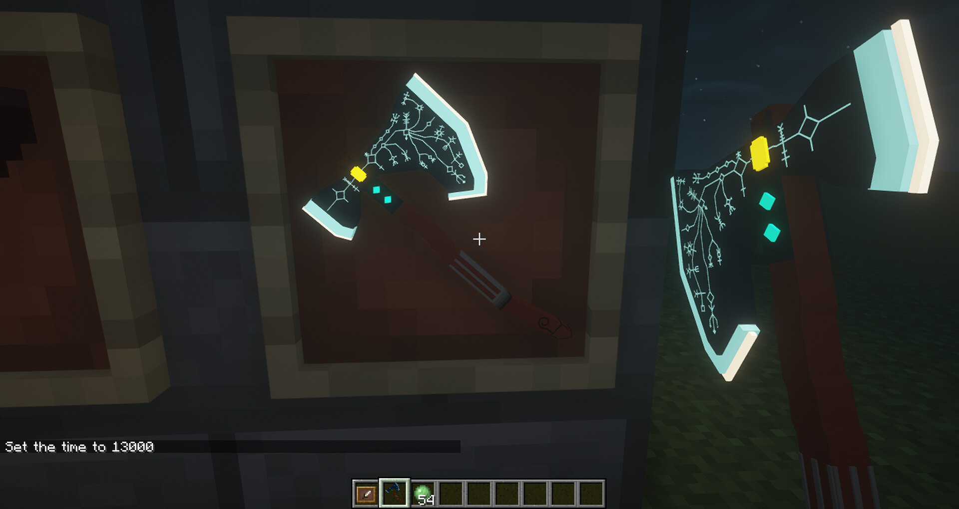 Kratos Leviathan Axe Minecraft Texture Pack
